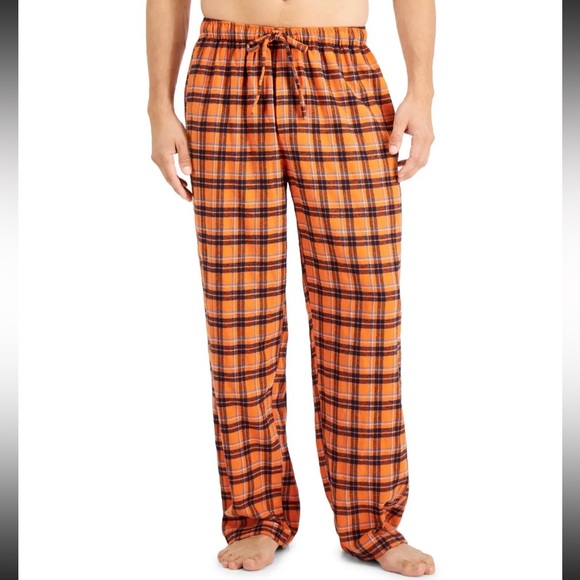 Charter Club | Pants | Club Room Flannel Print Pajama Pants Orange ...